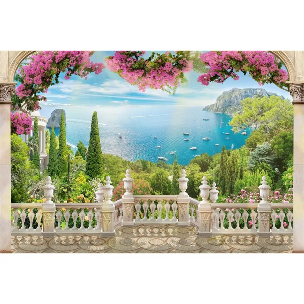 Natural Scery Landscape Photography Backdrop Gard Park Resort City ...