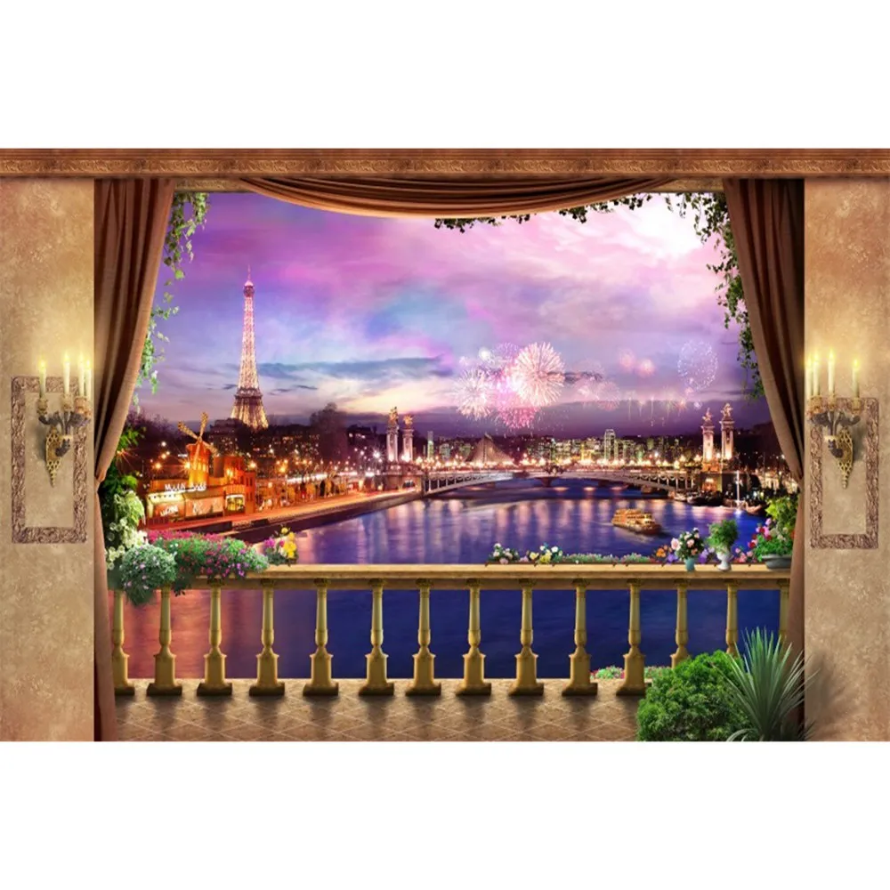 Natural Scery Landscape Photography Backdrop Gard Park Resort City ...