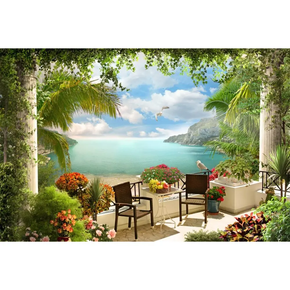 Natural Scery Landscape Photography Backdrop Gard Park Resort City ...