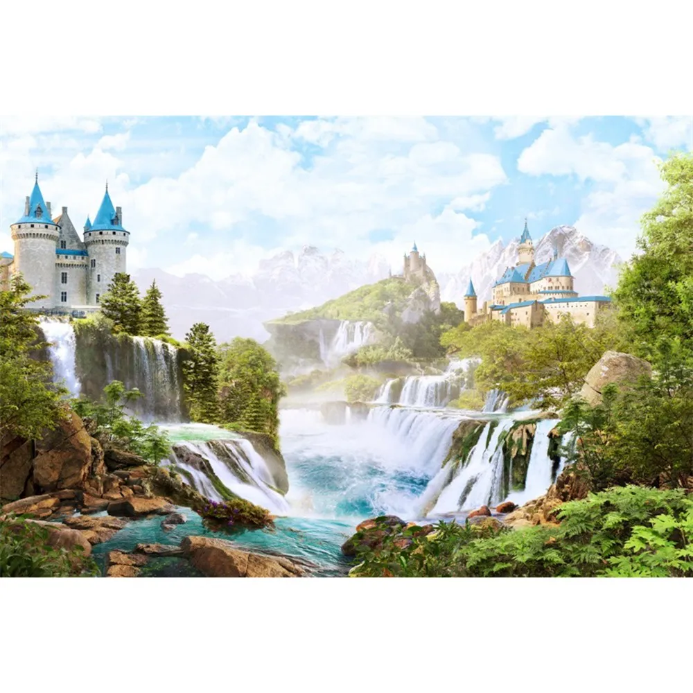 Natural Scery Landscape Photography Backdrop Gard Park Resort City ...