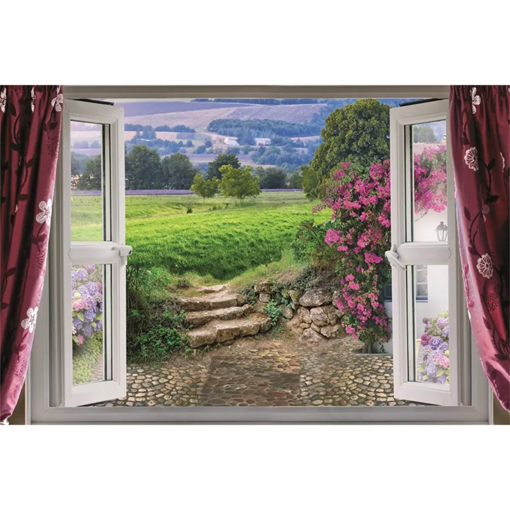 Natural Scery Landscape Photography Backdrop Gard Park Resort City ...