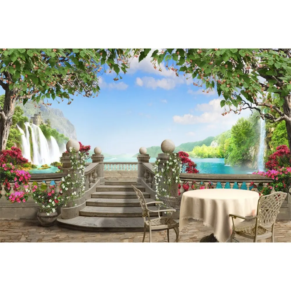 Natural Scery Landscape Photography Backdrop Gard Park Resort City ...