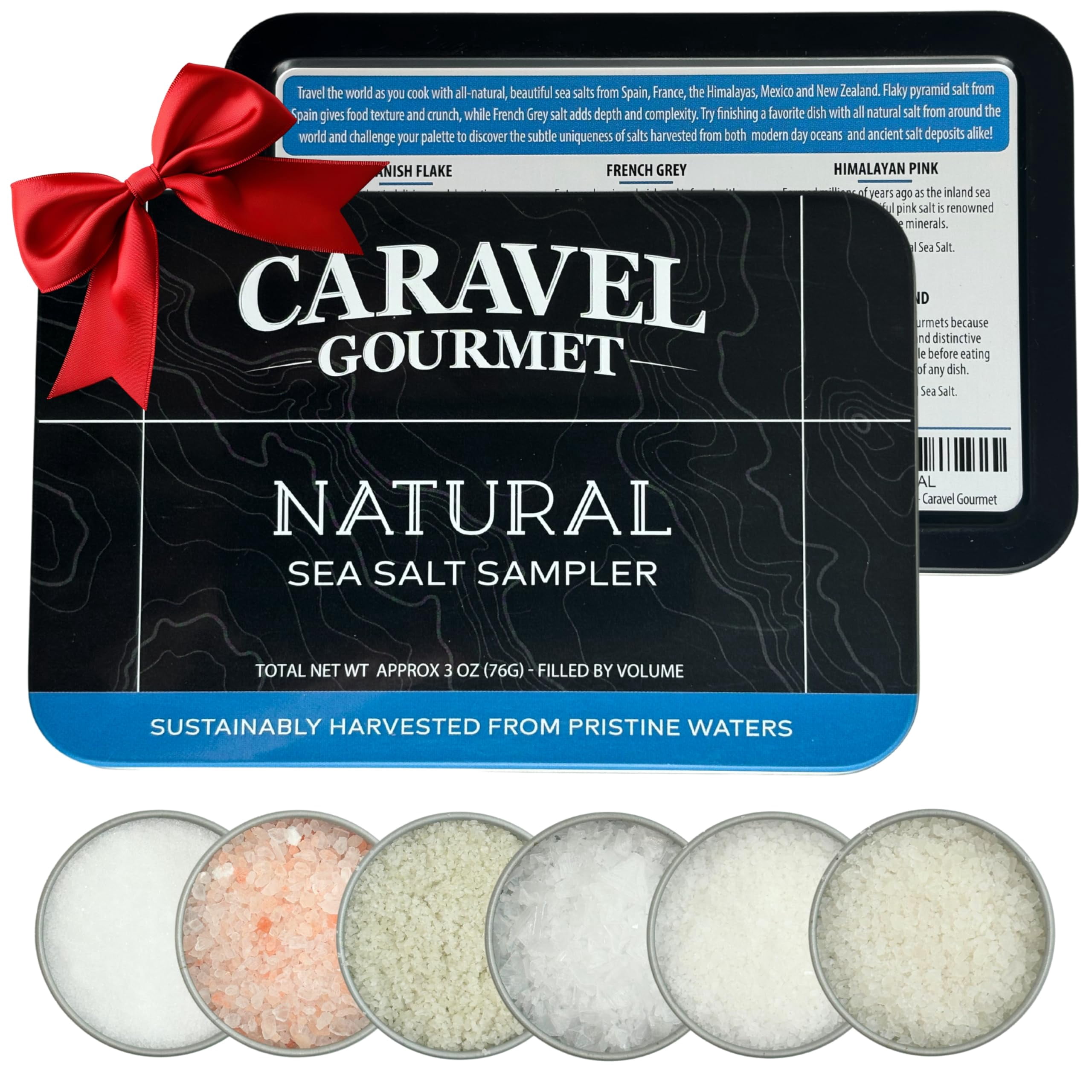 Natural Sea Salt Sampler Set, MDA05 Pure Finishing with a Rich Taste ...