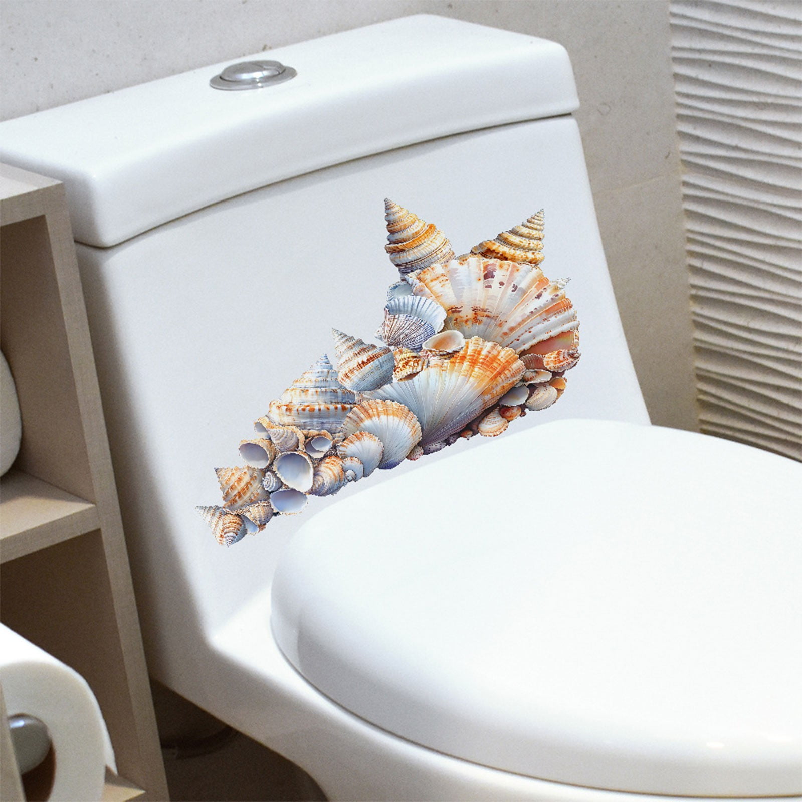 Natural Sea Shells Assortment Wall Sticker , Perfect for Beach Themed ...