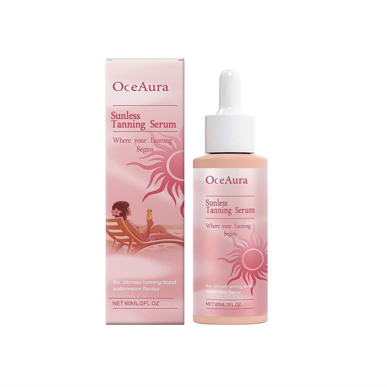 Natural Self Tanning Drops Face Body Bronzer Serum Fine Line Repair ...