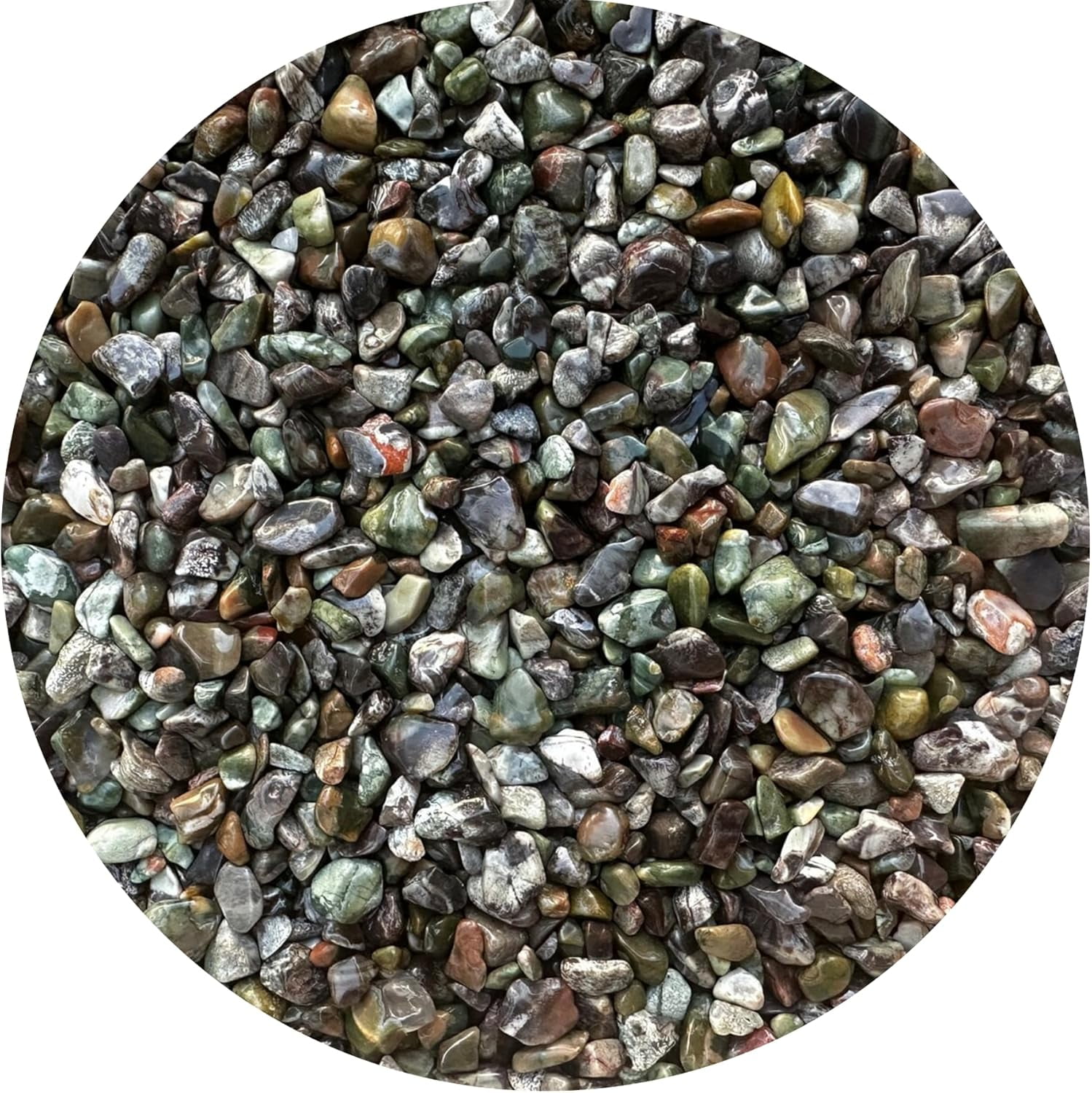 Natural Semi Tumbled Rhyolite Gemstone Chips, Crushed Mini Rhyolite ...