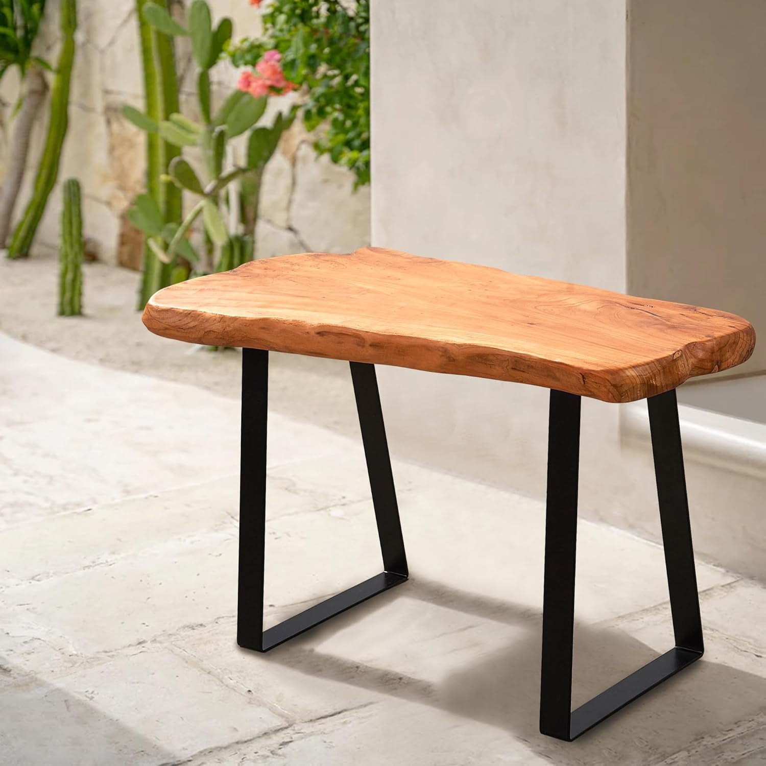 Natural Shape Solid Wood Entryway Bench Cedar Root 28"x12"x16" Living Room End Table Rustic Live ...