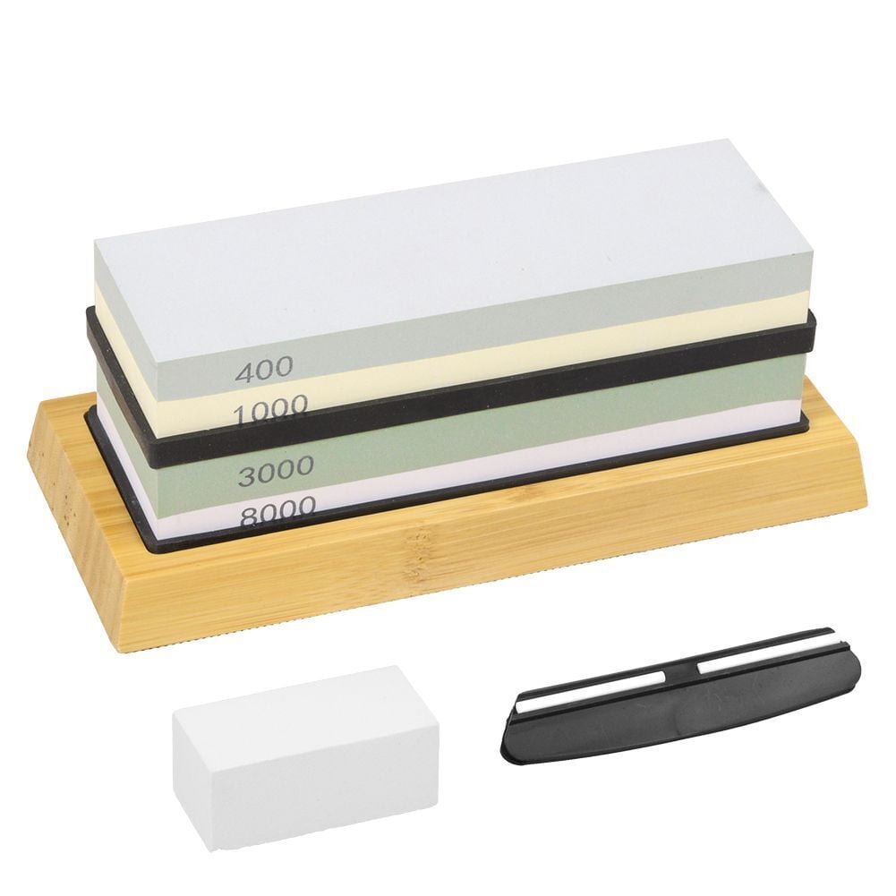 Natural Sharpening Stone Set, Whetstone Knife Sharpener for ...