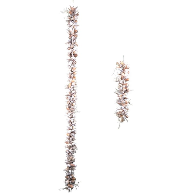 Natural Shell Cluster Garland 64" Beach Home D√©cor - Walmart Business ...