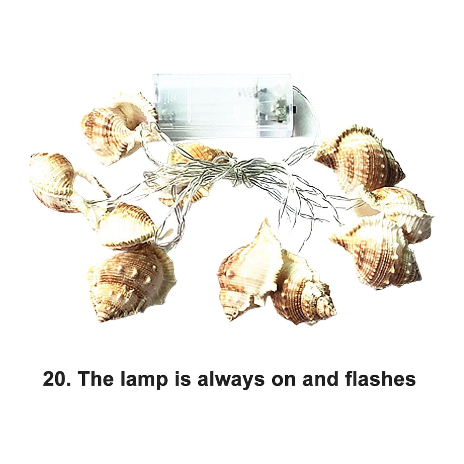 Natural Shell String Lights Nautical Night String Light Led Fairy ...