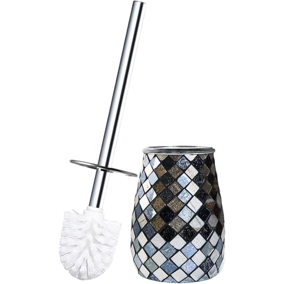 Natural Shell Toilet Brush and Holder Set – Handcrafted Mother of Pearl ...