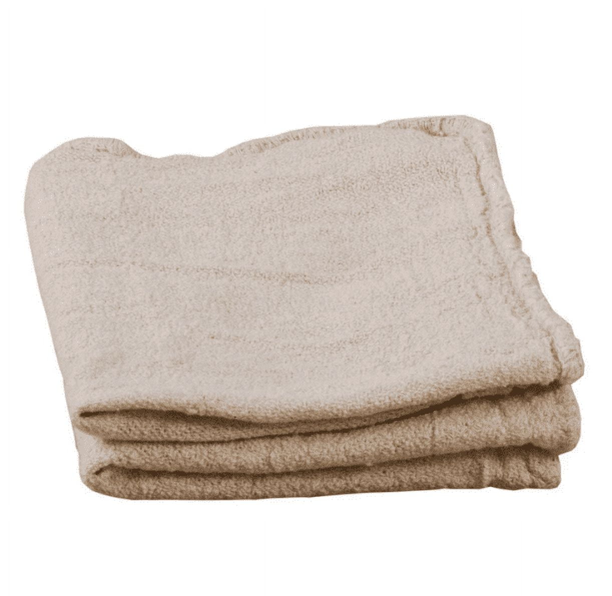 Natural Shop Towels 14″ X 14″ Cleaning Rags Home Office (Beige Cotton ...