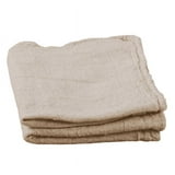 Natural Shop Towels 14″ X 14″ Cleaning Rags Home Office (Beige Cotton ...
