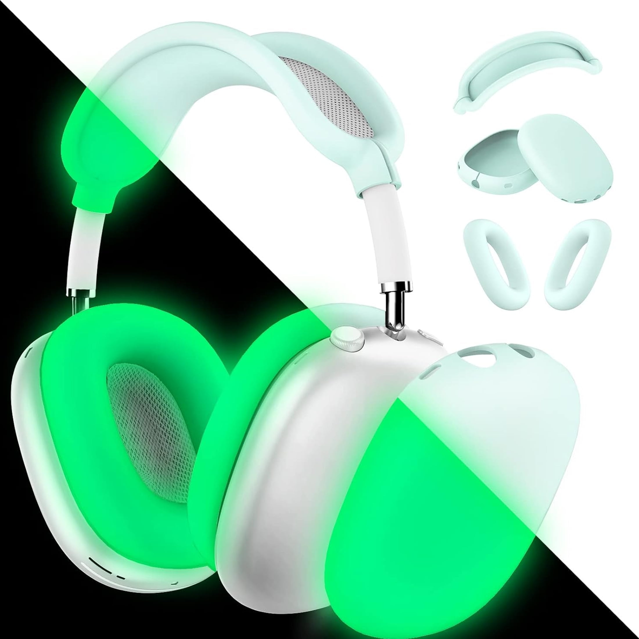 Natural Silicone Case for AirPods Max Earphones Scratch-Resistant ...