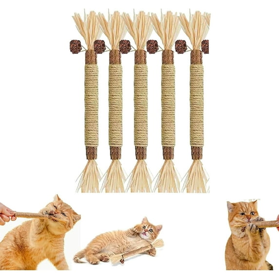 Natural Silvervine Dental Stick Infused with Catnip, 8.6 Inch Long ...