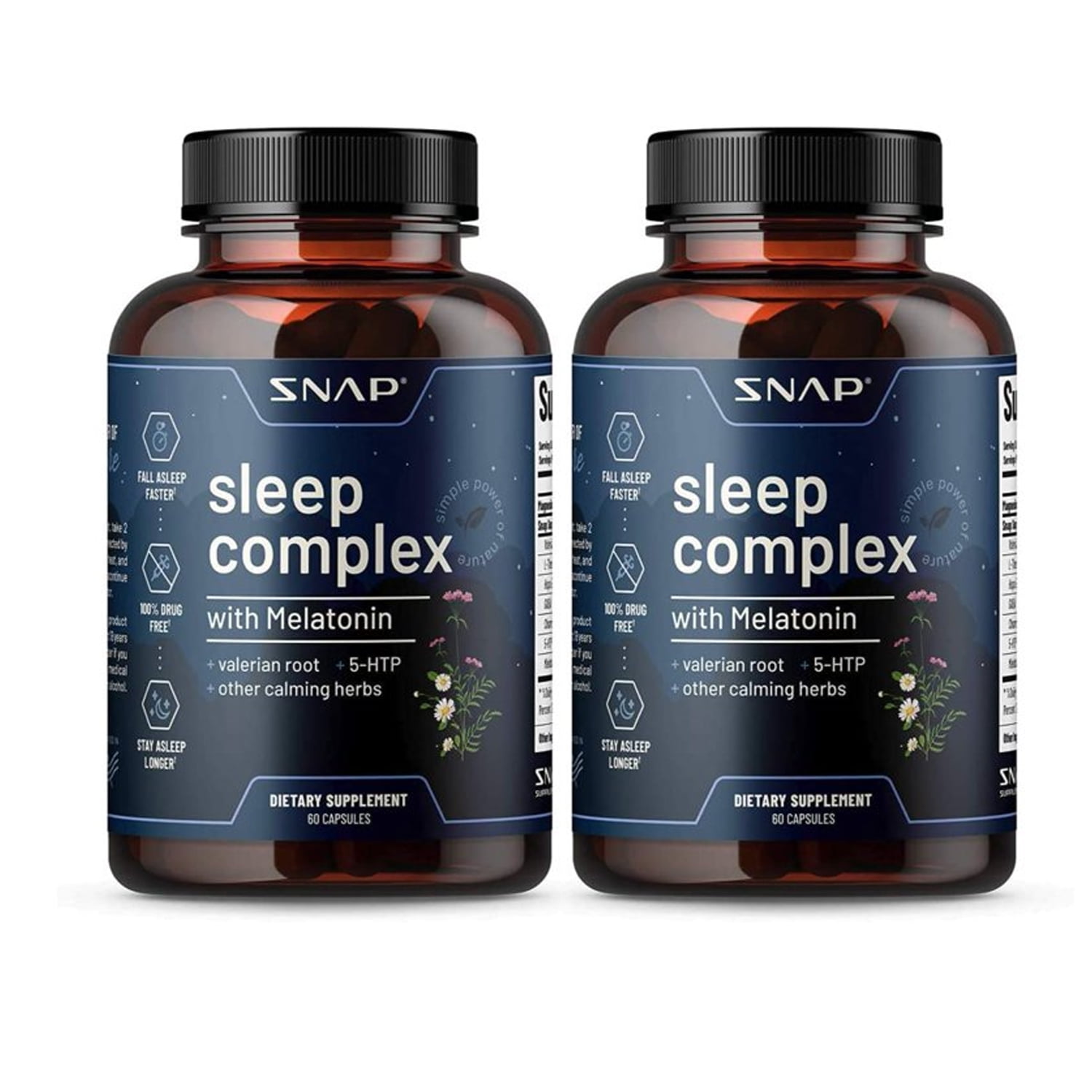 Natural Sleep Aid Supplement - Organic Melatonin, Valerian Root ...