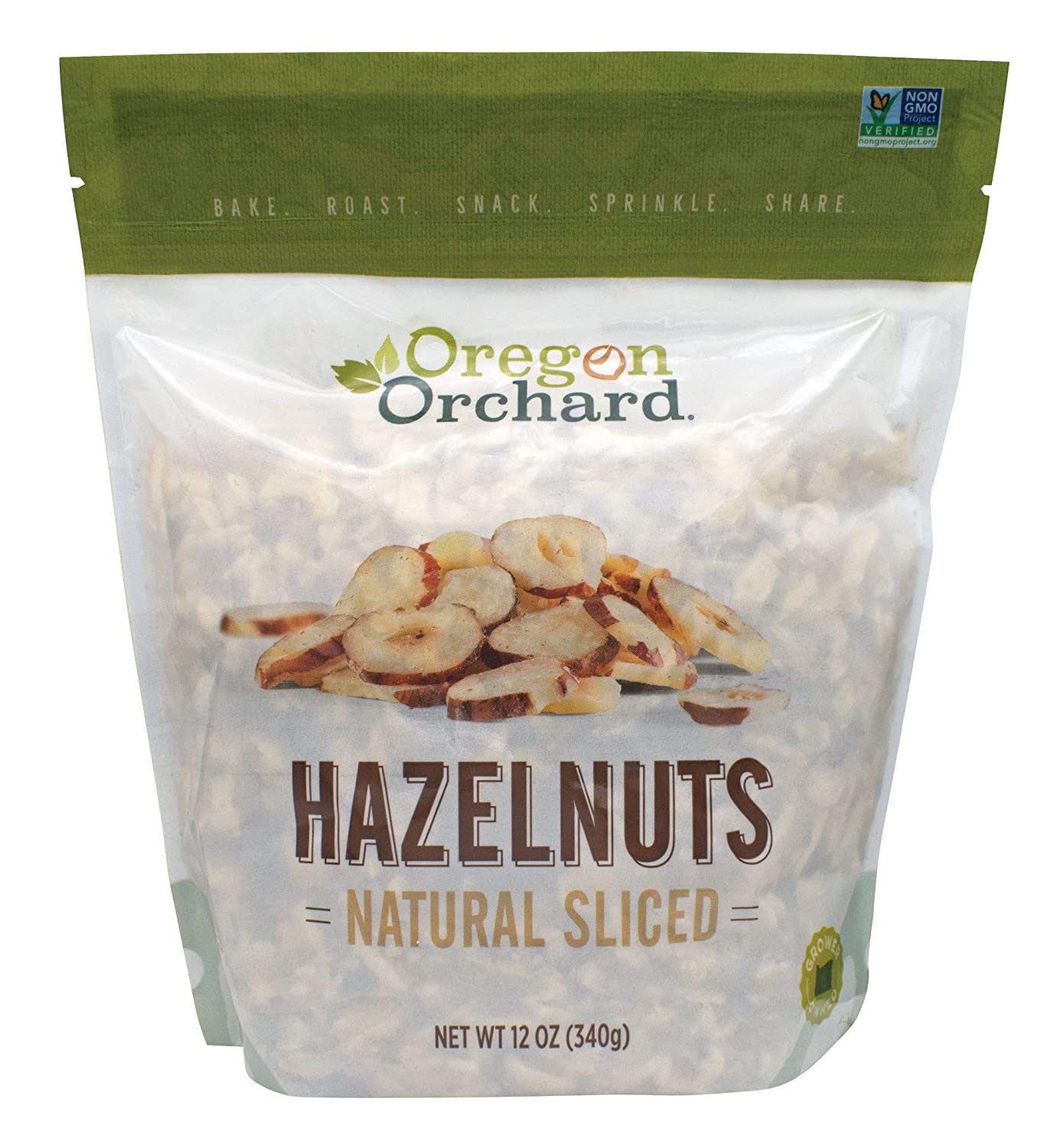 Natural Sliced Hazelnuts, , Unsalted, Sliced Filberts, 12oz Bag, Grown ...