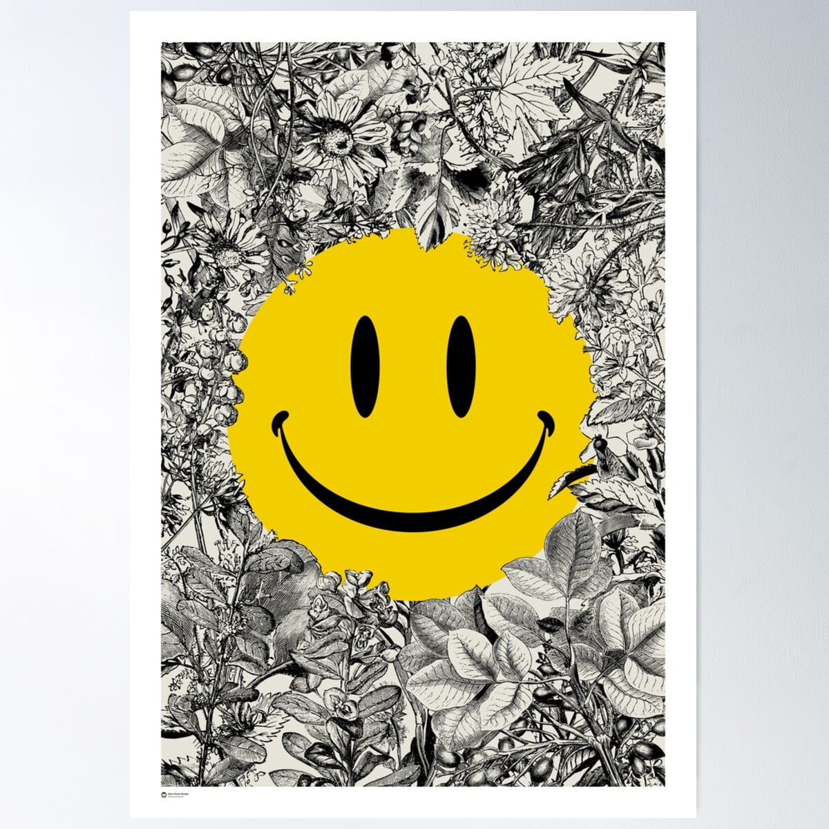 Natural Smile Poster Wall Art, Modern Wall Decor For Living Room ...