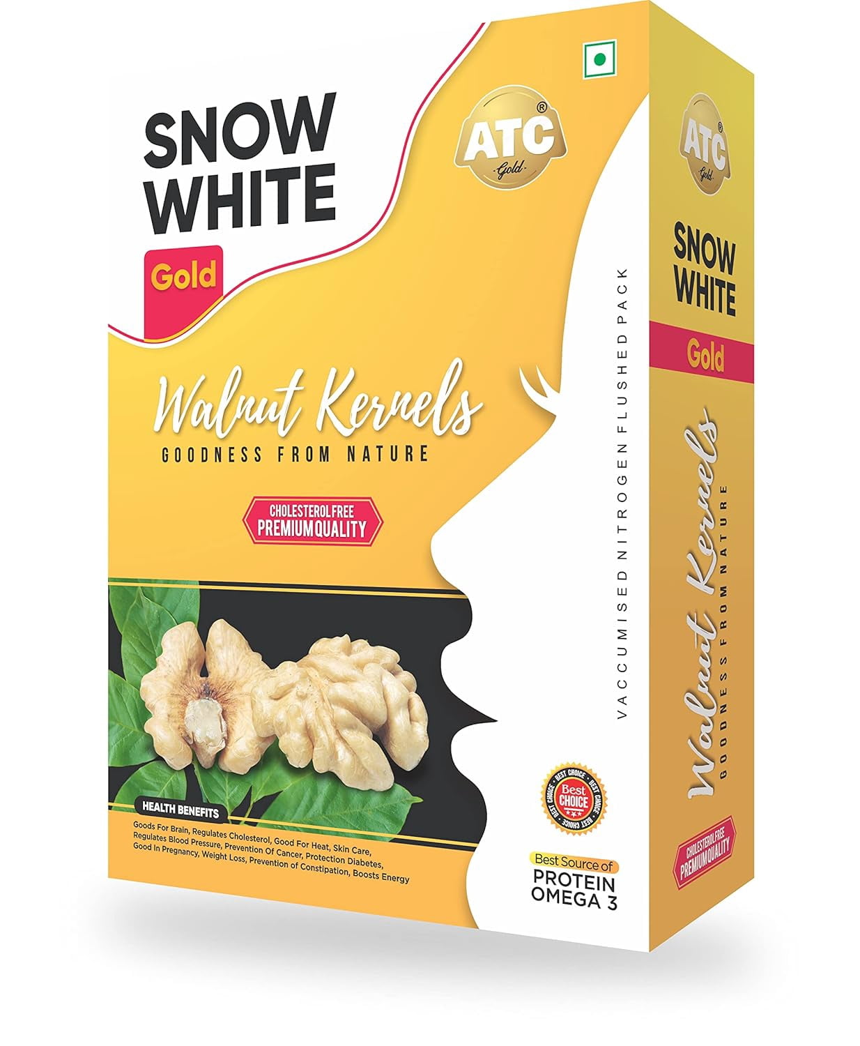 Natural Snow White Gold Kashmiri Walnut Kernels By ATC Gold 500gm ...