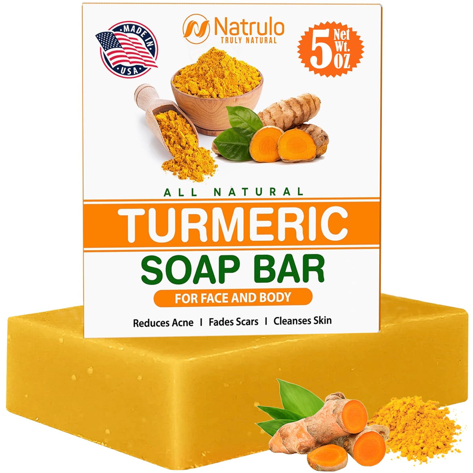 Natural Soap Bar DMF15 for Face & Body - Skin Brightening Soap for Dark ...