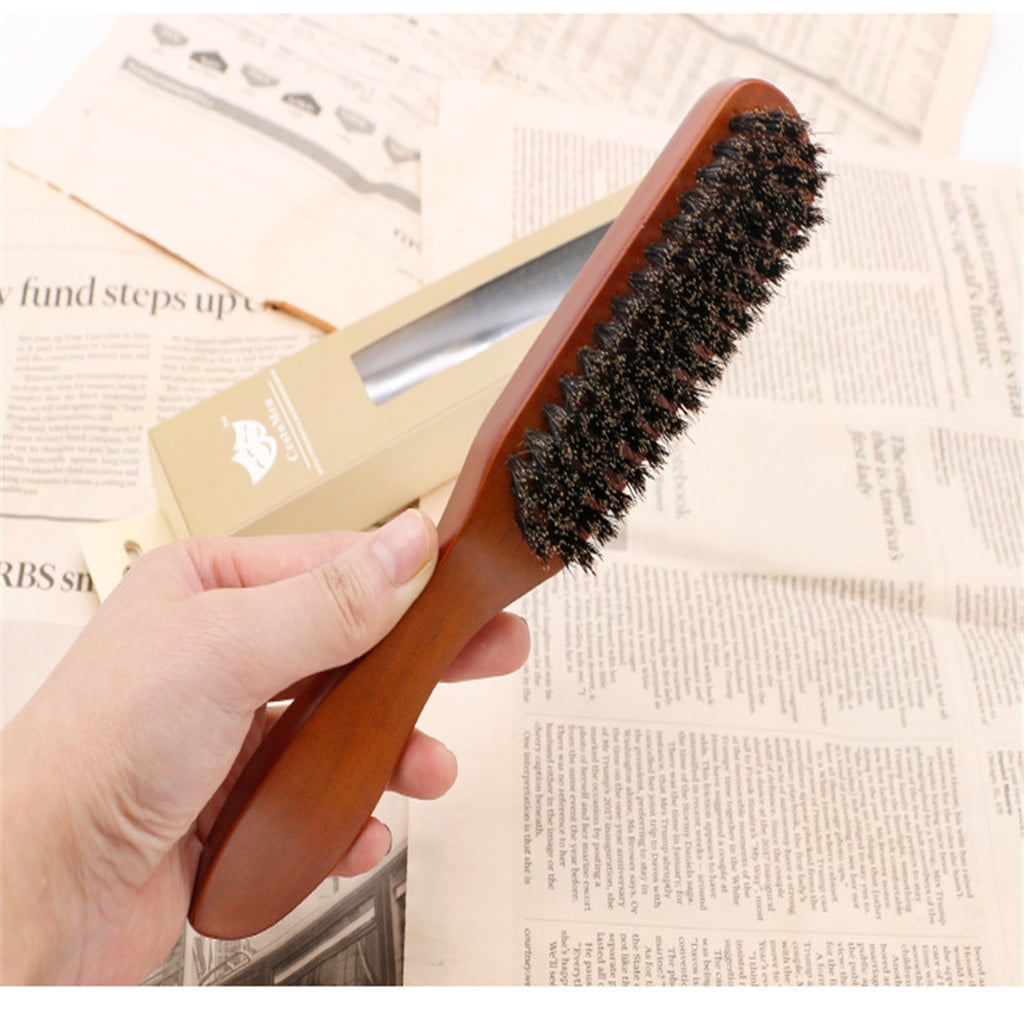 Natural Solid Wood Men's Beard Comb Beard Comb Beard Brush Face Washing ...
