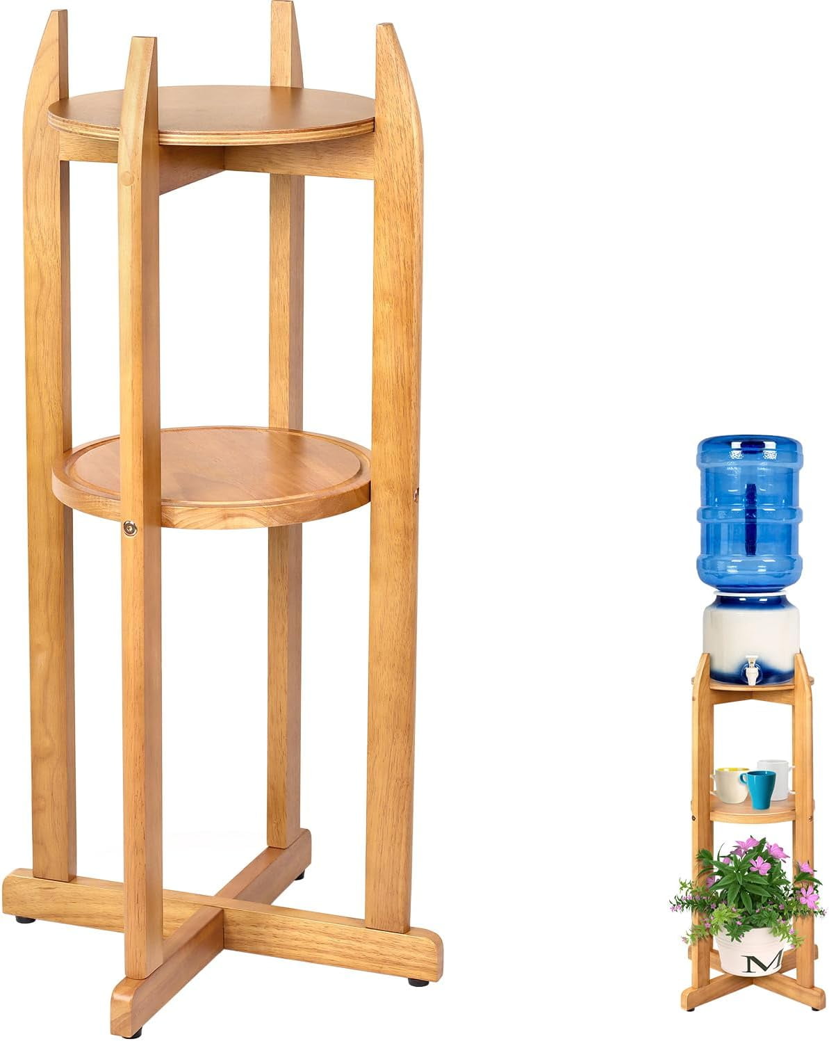 Natural Solid Wood Water Dispenser Floor Stand(32.8" Hight-11.2" Wide ...