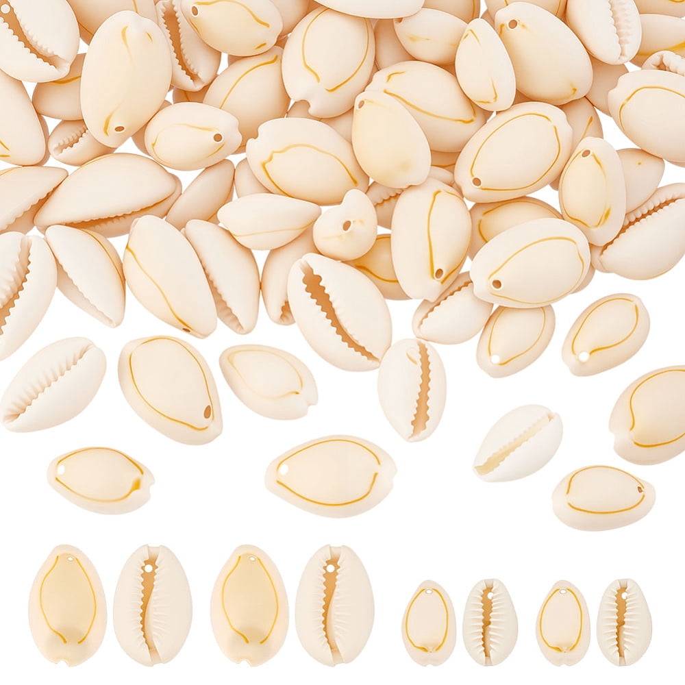 Natural Spiral Cowrie Shell Charms Beads Sea Shell Pendants Ocean Life ...