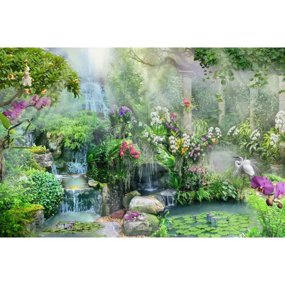 Natural Scery Landscape Photography Backdrop Gard Park Resort City ...