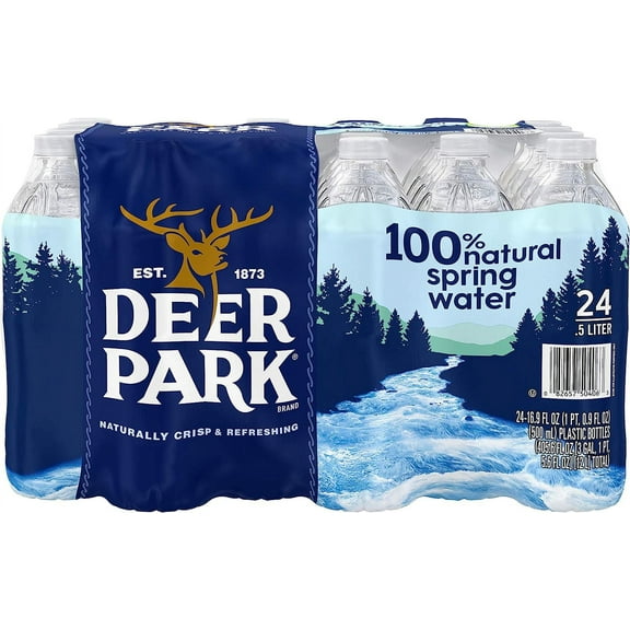 Deer Park 100% Natural Spring Water, 8 fl. oz., 48 Pack, Small Bottles ...