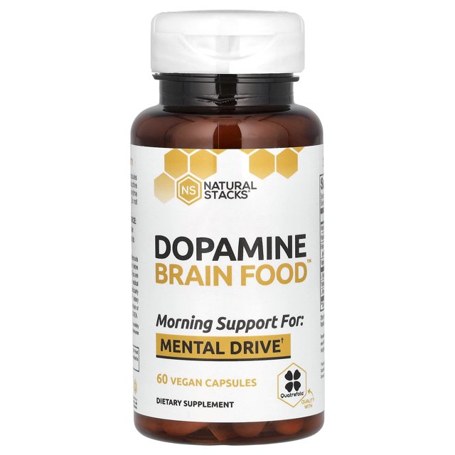 Natural Stacks Dopamine Brain Food, 60 Vegan Capsules - Walmart.com