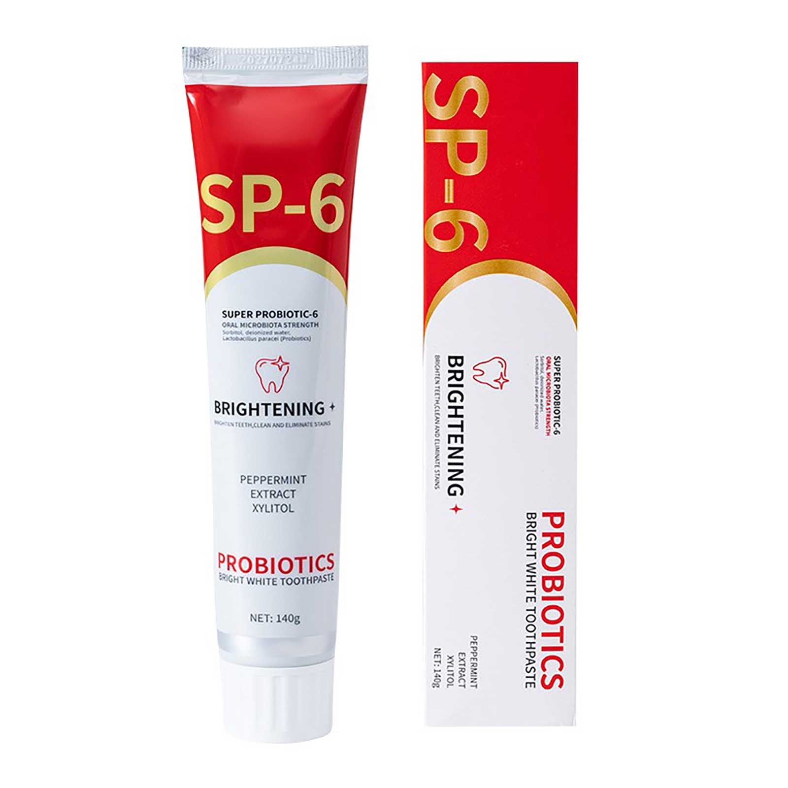 Natural & Stain Removal Toothpaste with Fresh Breath & Brighten Yellow ...