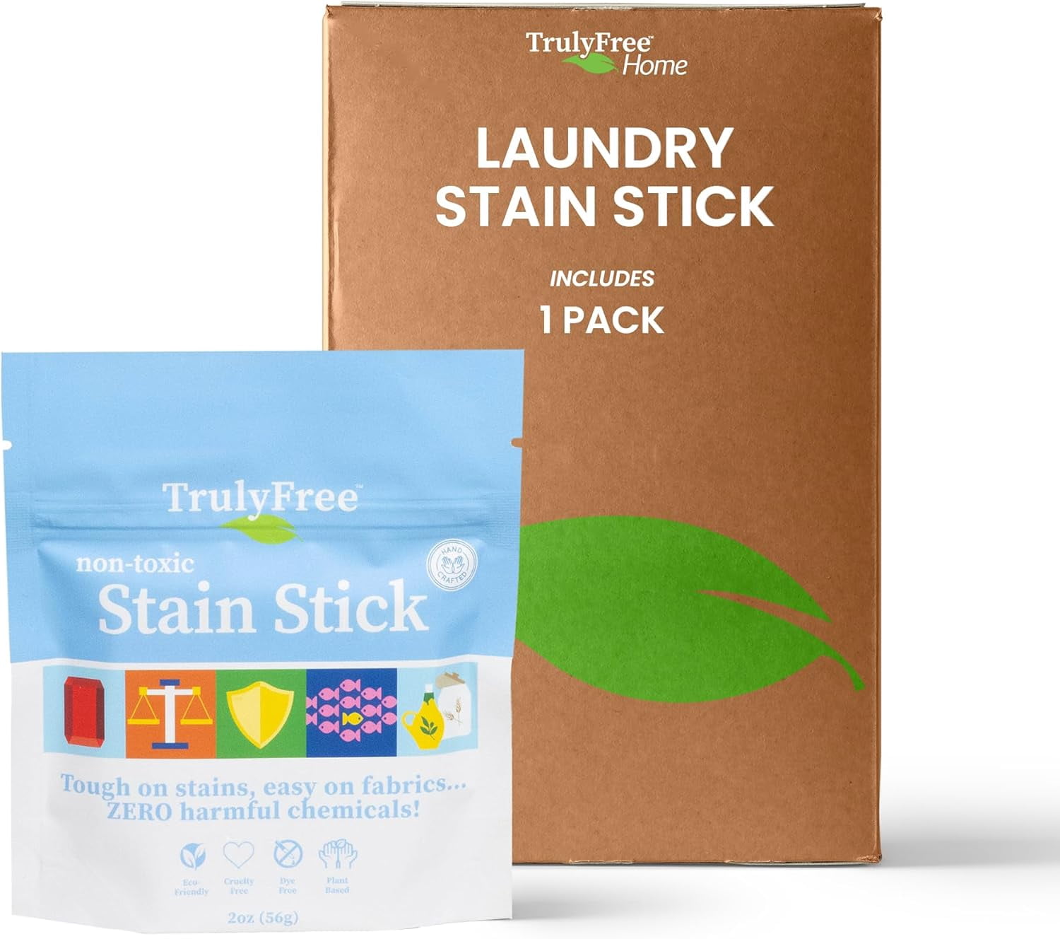 Natural Stain Stick - Laundry Spot Remover for Clothes - Removes Food ...