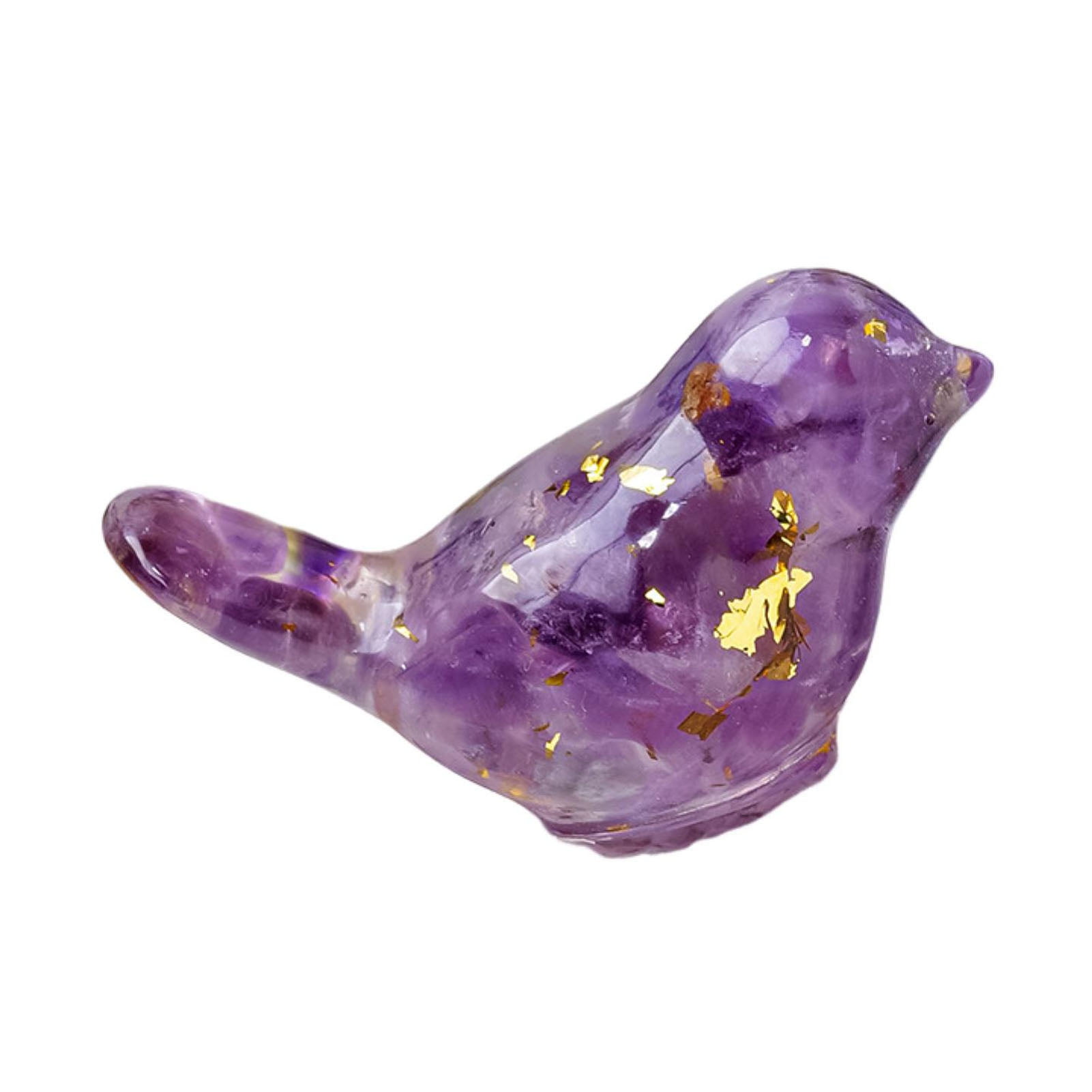 Natural Stone Bird Ornament Natural Stone Colorful Bird Figurine Hand ...