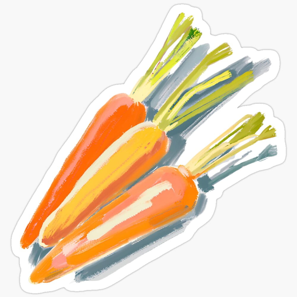 Natural Stone Carrots Sticker Phone Decal Water Bottle Stickers Car ...