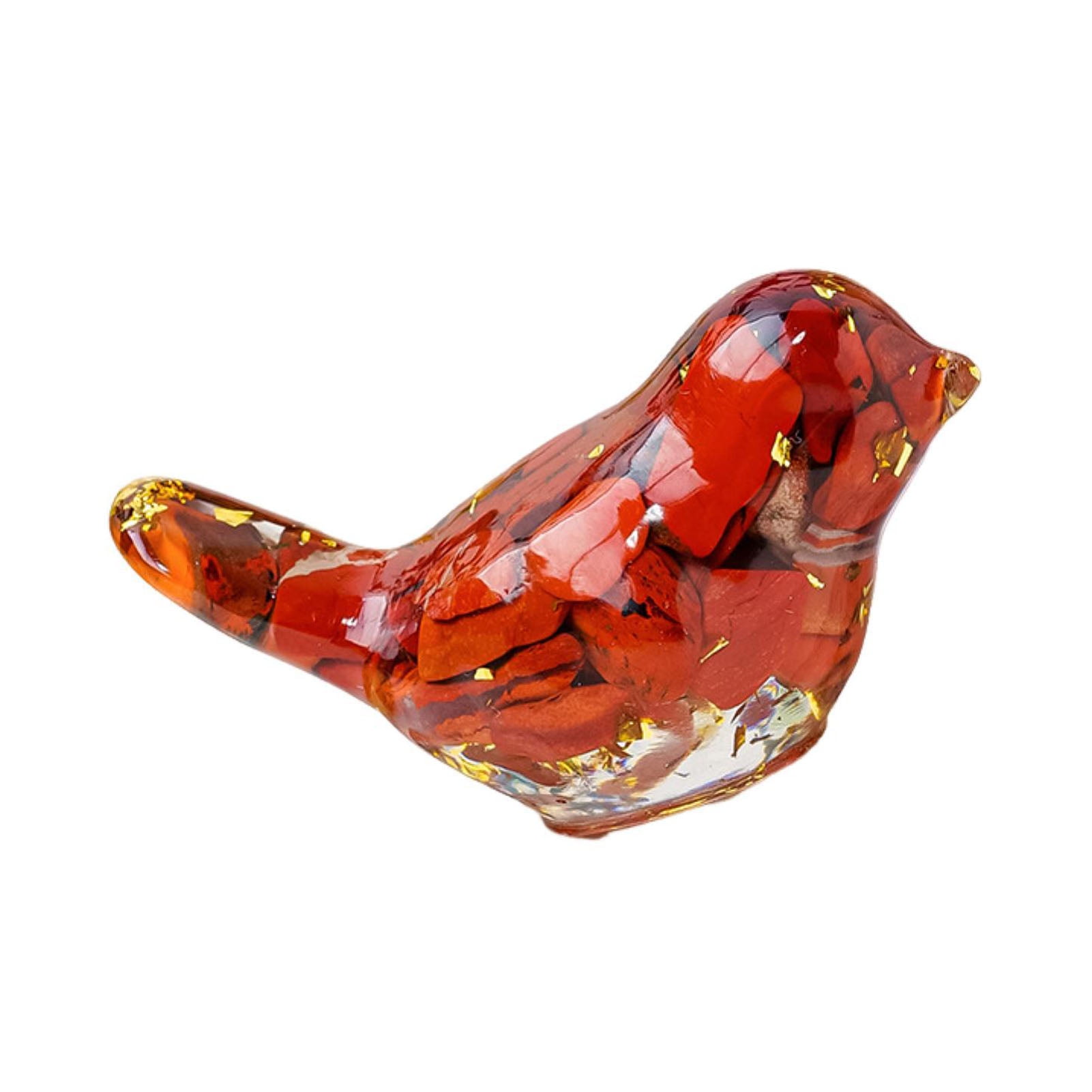 Natural Stone Colorful Bird Figurine Positive Healing Energy Hand ...