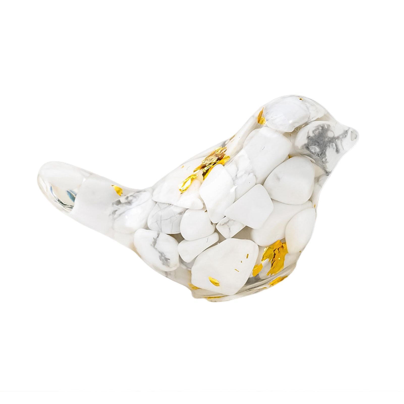 Natural Stone Colorful Bird Figurine Positive Healing Energy Hand ...