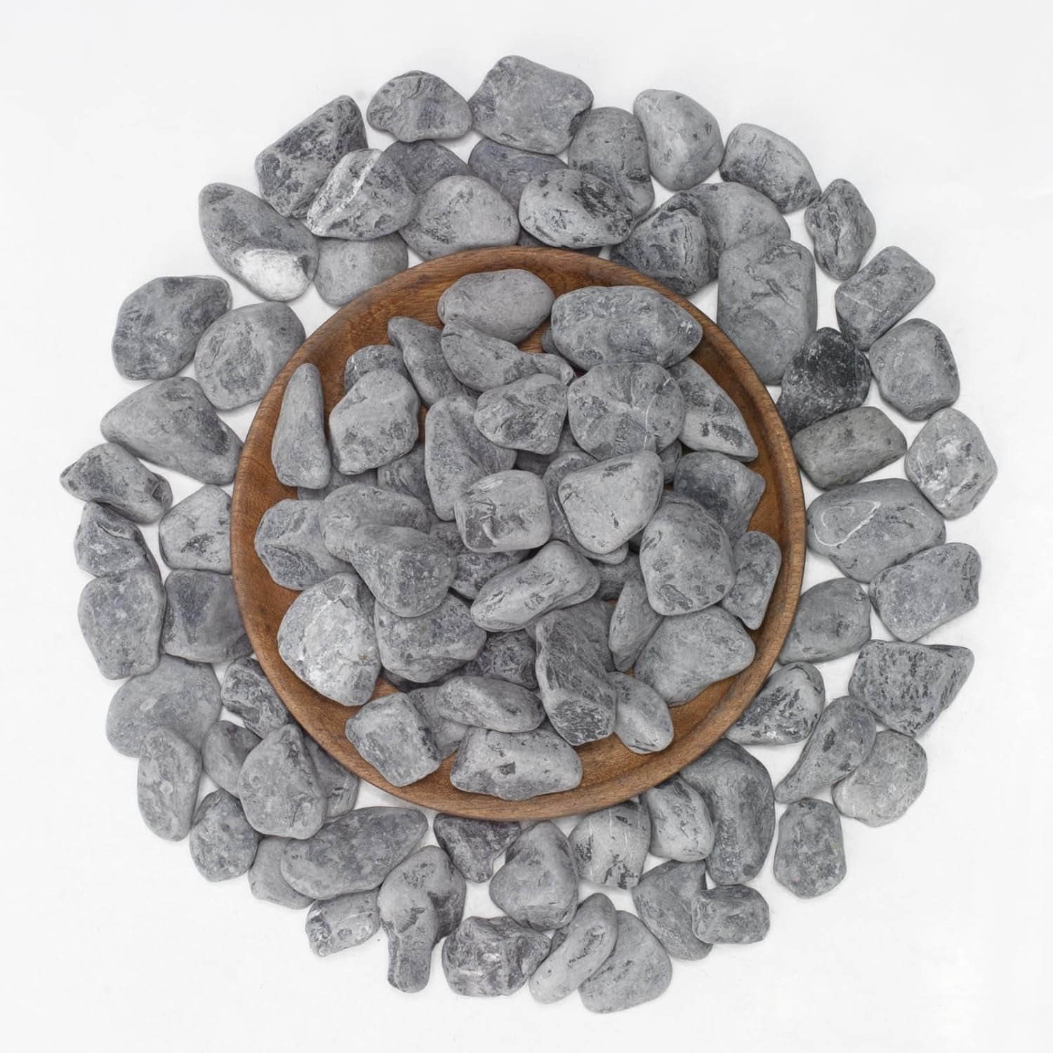 Natural Stone Gravel, 1-1.7 Inch, 20 lbs Great for Extensive Garden ...