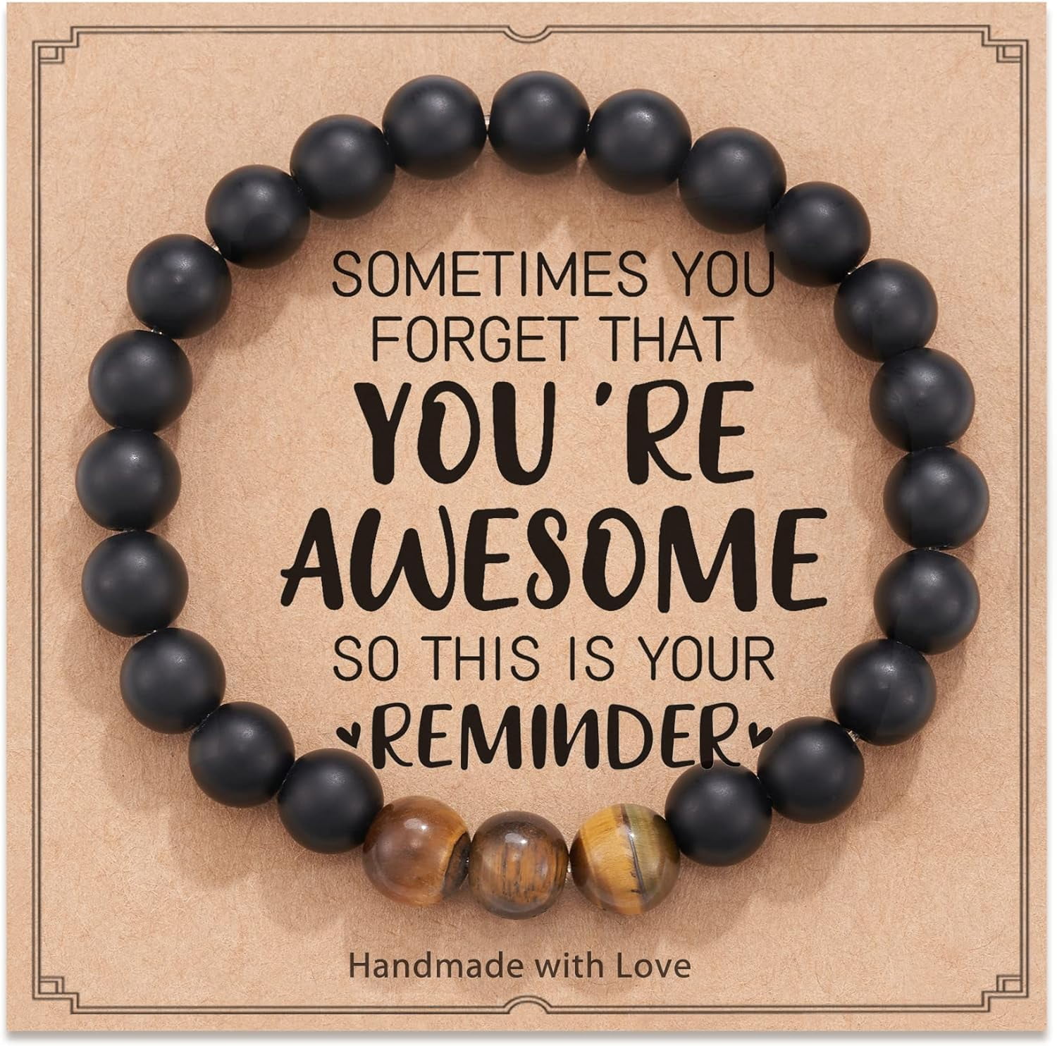 Natural Stone Healing Bracelet, Sometimes Your Forget You're Awesome ...