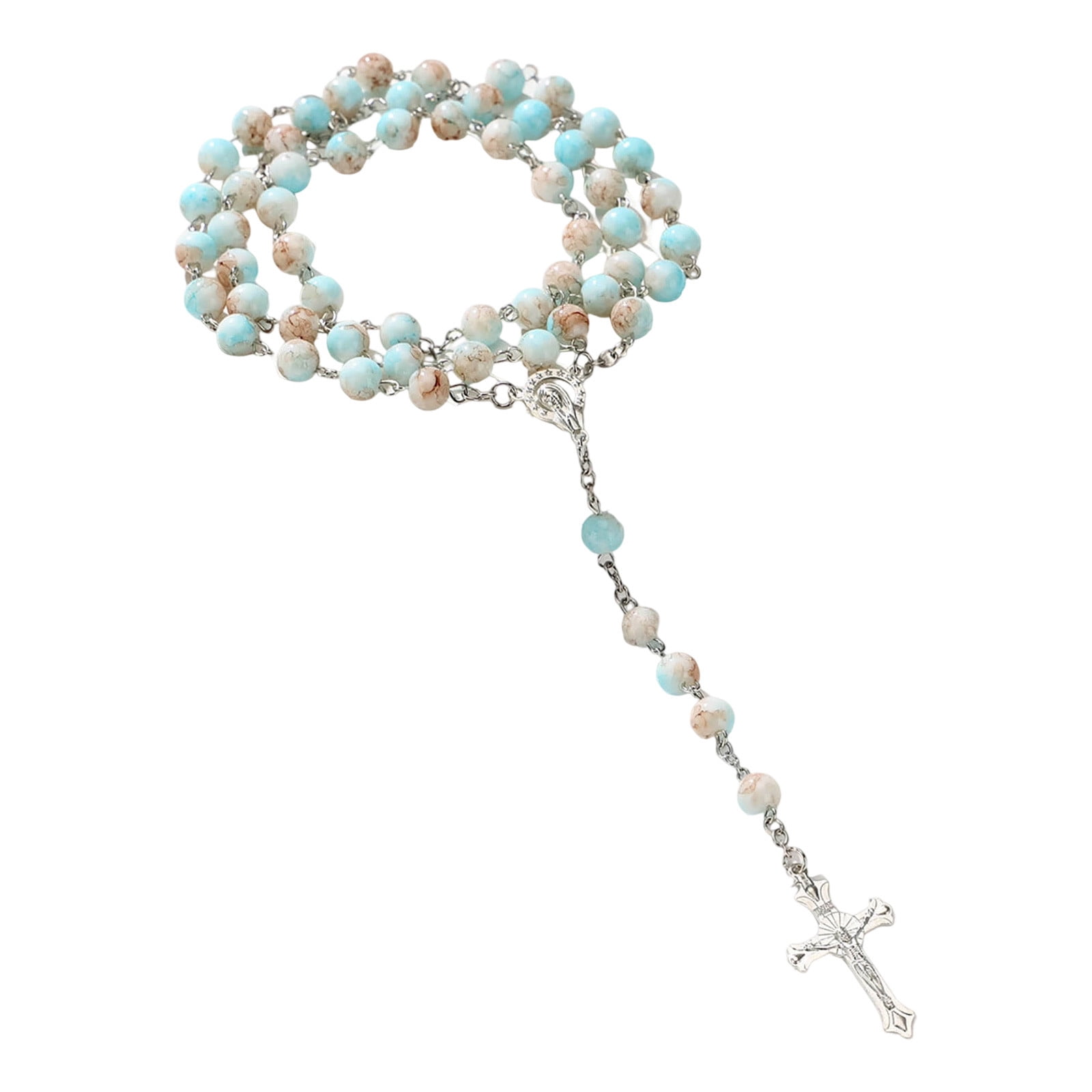 Natural Stone Rosary Sculpture for Desktop Ornaments Catholic Prayer ...