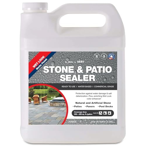 Natural Stone Sealer (Wet Look Matte Finish) Commercial Grade Outdoor ...