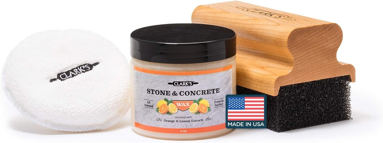 Natural Stone Wax Kit - Set for Restoring Soapstone, Slate and Concrete ...