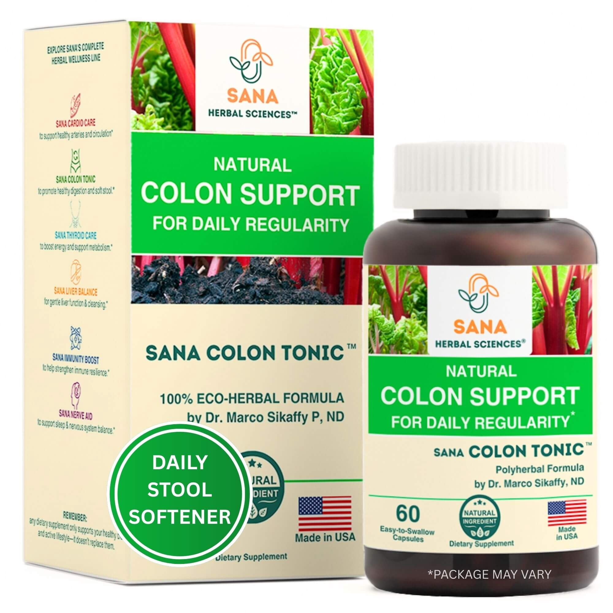 Natural Stool Softener Formula | 8-Element All-Natural Supplement to ...