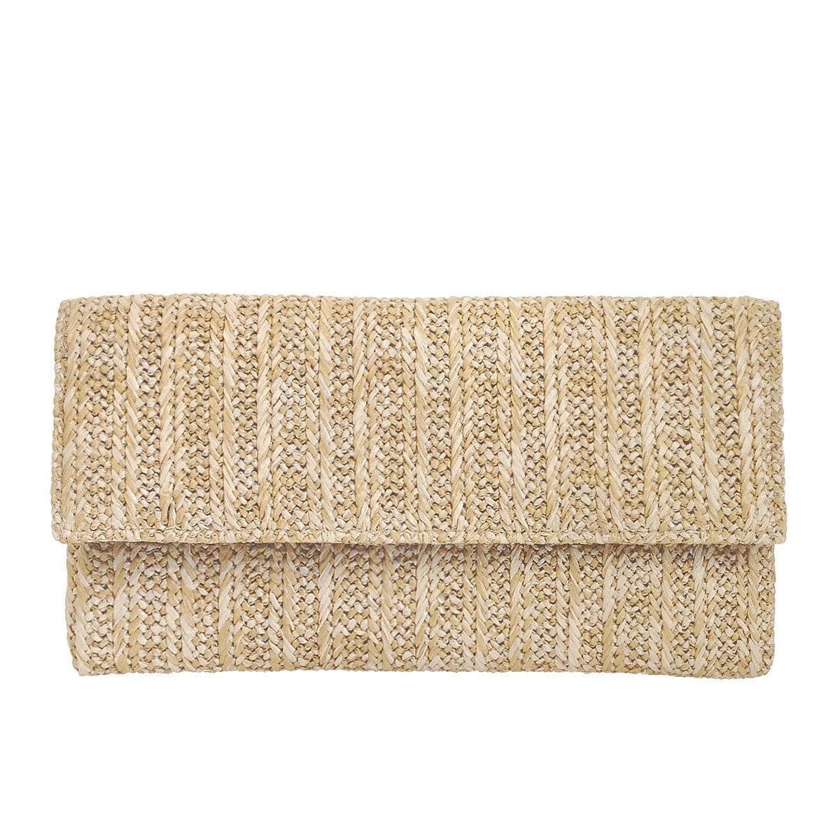 Natural Straw Flat Clutch - Walmart.com