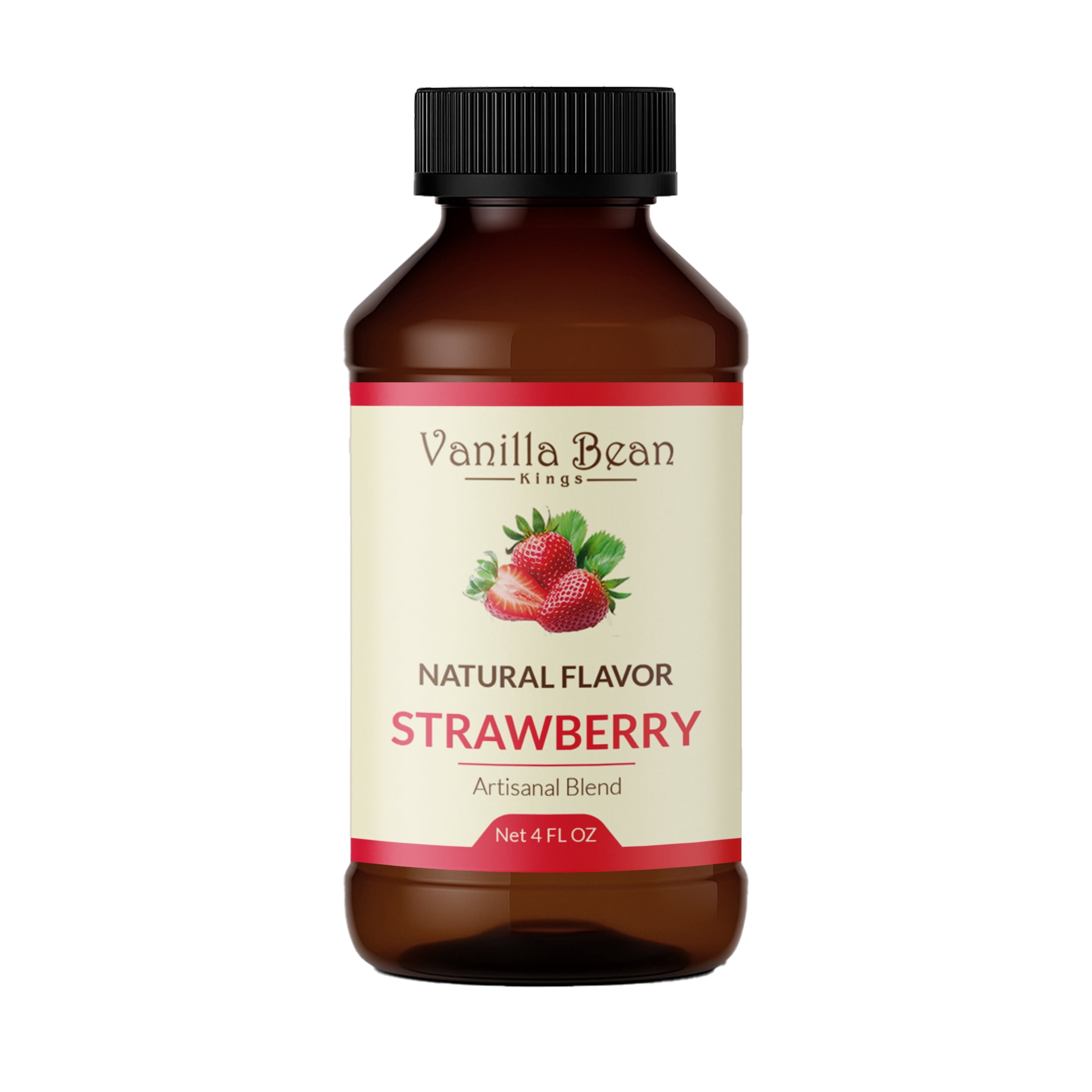 Natural Strawberry Extract for Baking and Flavoring - 4 OZ - Natural ...