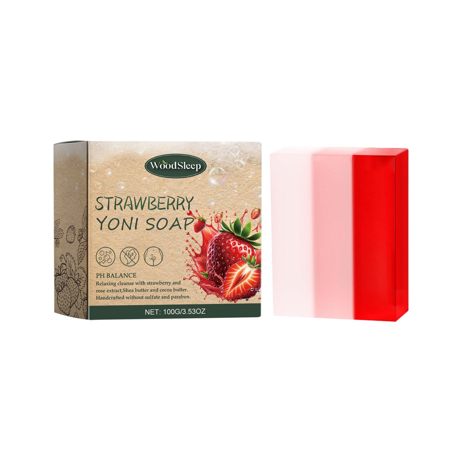 Natural Strawberry Flavored Soap Bath Allows You To Enjoy The Care Of ...