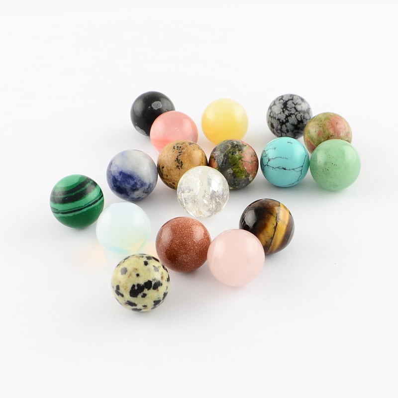 Natural & Synthetic Gemstone Stone Beads Gemstone Sphere for Wire ...