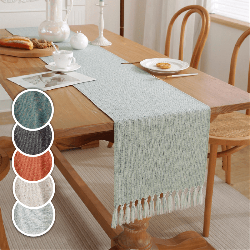 Natural Table Runners 72 Inches Long, Burlap Linen Style Rustic ...