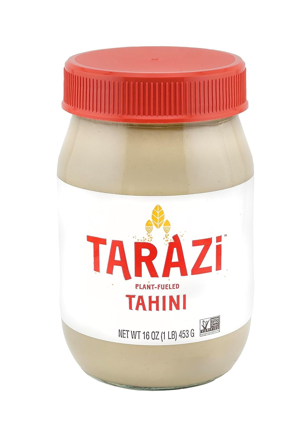 Natural Tahini 1 Pound Glass Jar Non-Gmo Gluten- No-Preservatives Vegan ...