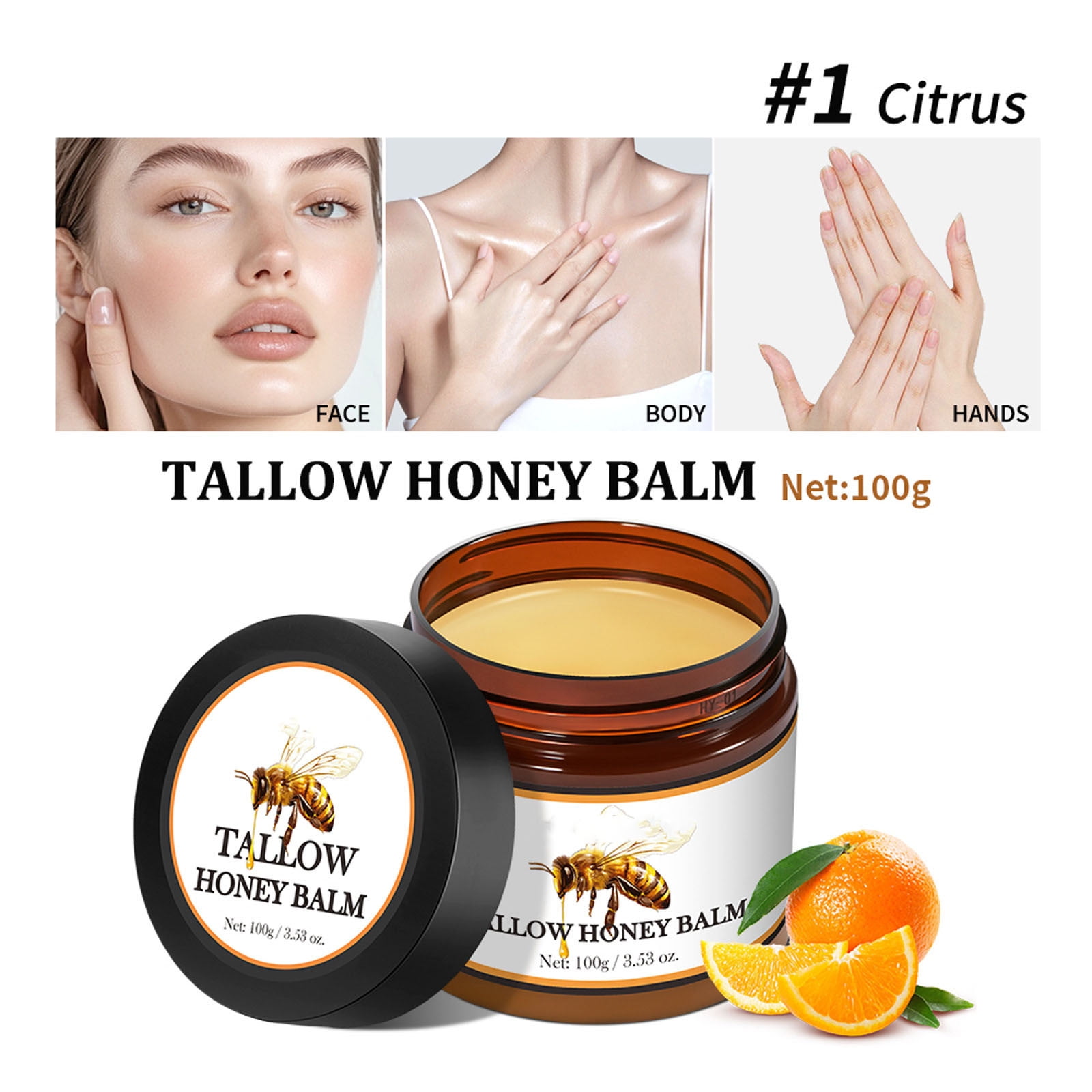 Natural Tallow Moisturizing Balm - 100g Hydrating Balm for Dry ...