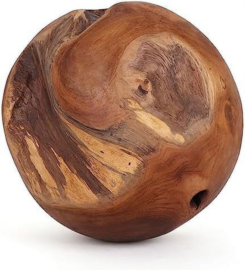 Natural Teak - Orb - Wooden s - Teak Root Decorative Orbs - Decorative ...